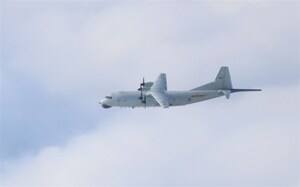 A PLA Y-8 plane. photo courtesy of the Ministry of National Defense ...